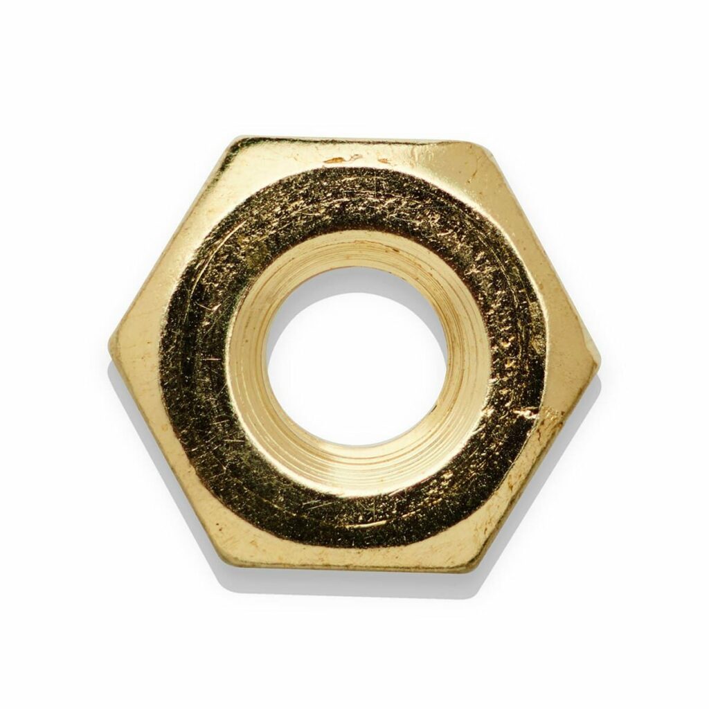 Pressed Hex Nuts - Plain Brass | Buy Online | Australia